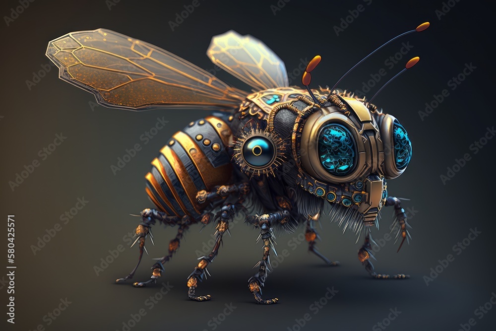 Unleash the Buzz: Explore the Macro World of a Stunning Robot Bee in ...