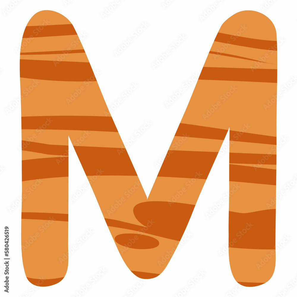 Letter M english alphabet tree background. Stock Photo | Adobe Stock
