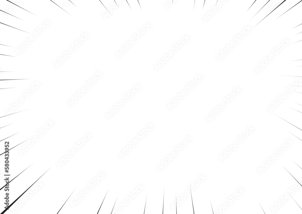 Manga focus speed lines for comic effect. Motion and action focus flash ...