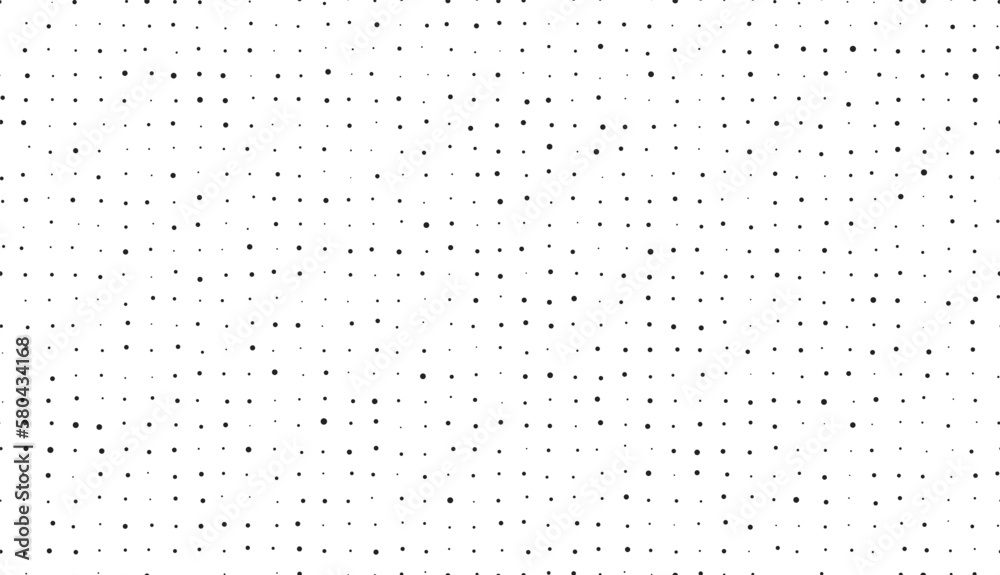 Dot pattern. Uneven rows of dots of different sizes. Seamless vector ...