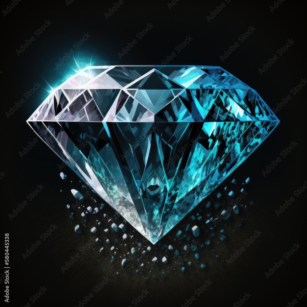 ภาพประกอบสต็อก Minecraft Diamond Logo with Jojo's Horse: A Glittering ...