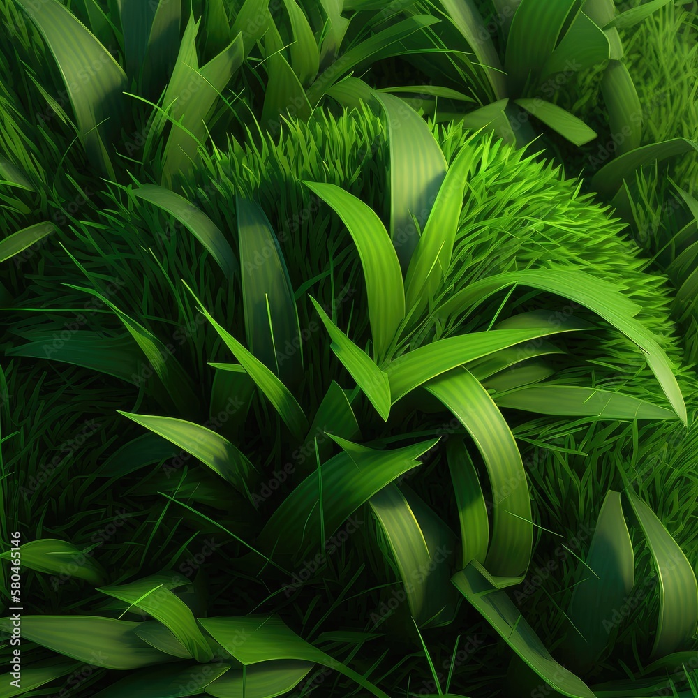 Seamless Stylized Grass Texture with a Natural and Vibrant Appearance ...