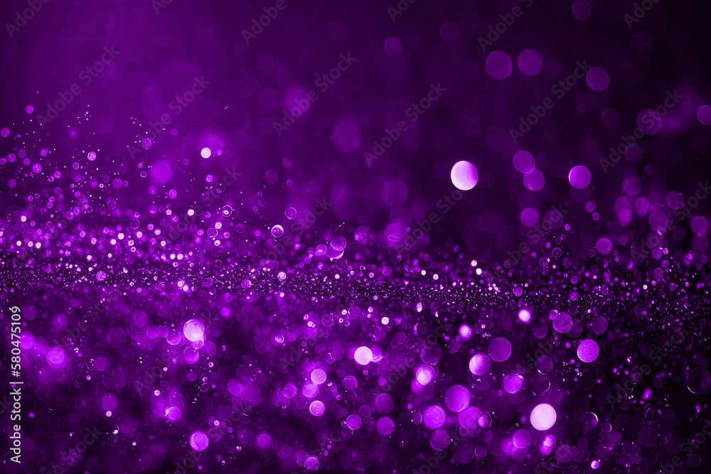 defocused glitter purple bokeh abstract background with bokeh lights ...