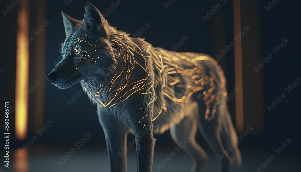 Shapeshifting wolf is a mythical creature with the ability to transform ...