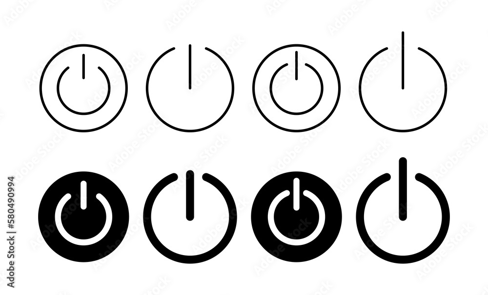 Power icon vector for web and mobile app. Power Switch sign and symbol ...