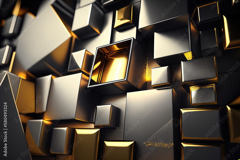 futuristic and sci-fi inspired wallpaper with a mosaic of textured ...