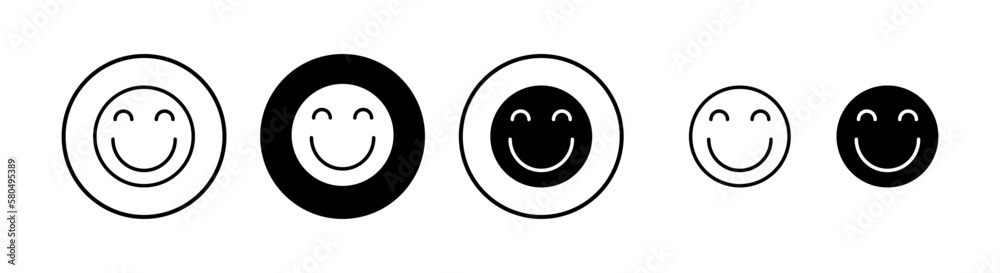 smile icon vector illustration. smile emoticon icon. feedback sign and ...