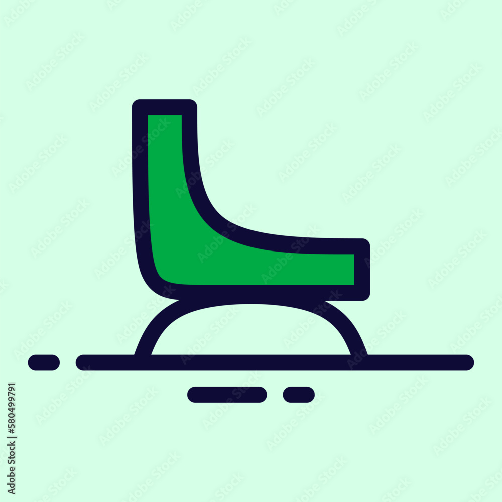 simple chair icon vector illustration modern trendy design, suitable ...