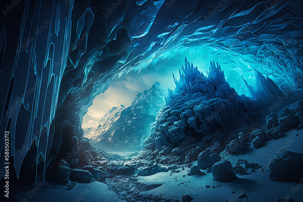 Explore the stunning beauty of natural ice caves with crystal clear ...