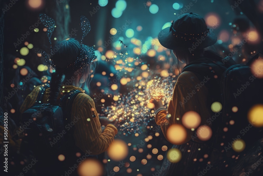 Get ready for an epic firefly dance party! Hyper-detailed, beautifully ...