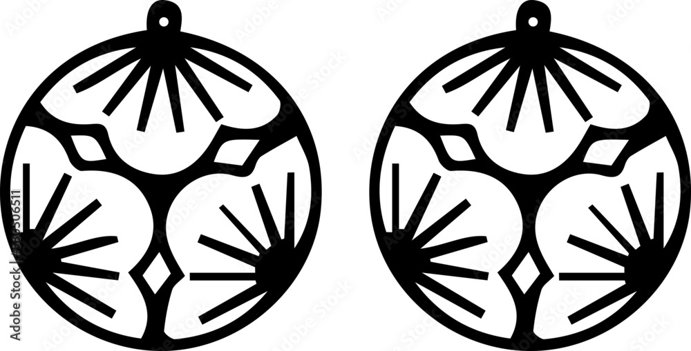 Earrings SVG vector cut file for cricut and silhouette Stock Vector ...