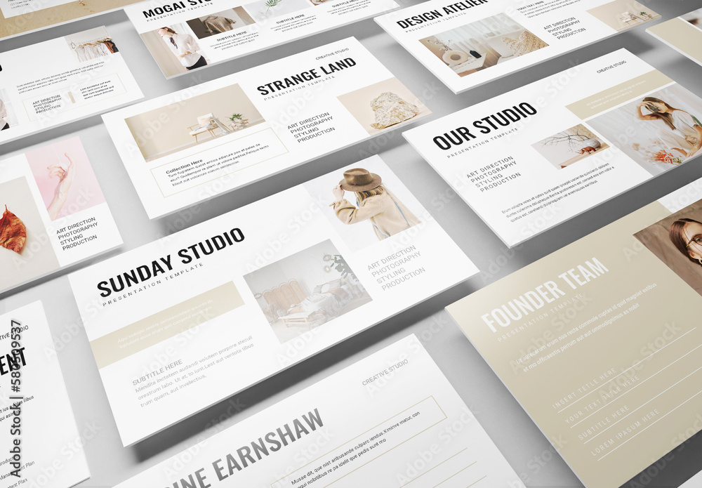 Portfolio Presentation Design Layout Stock Template | Adobe Stock