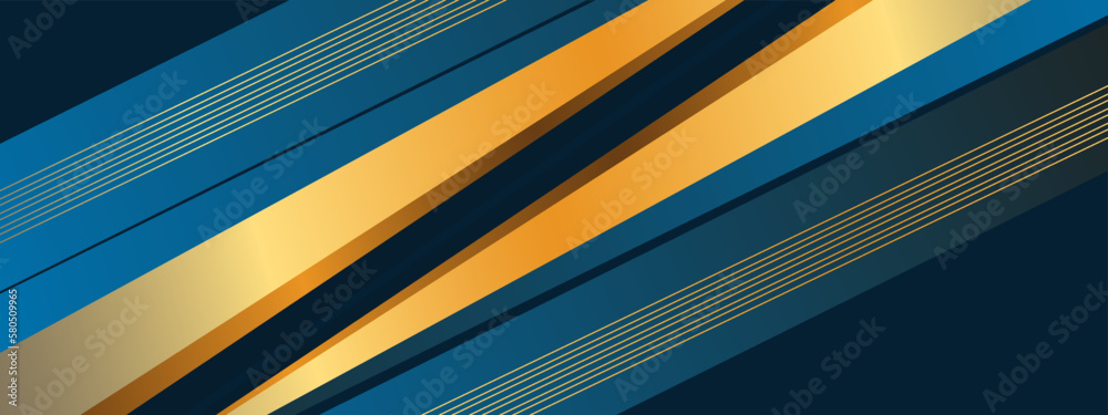 Abstract dark blue gold background vector Stock Vector | Adobe Stock