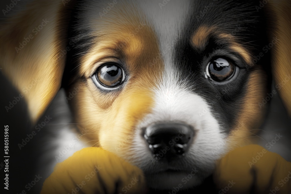 Faces of cute dogs up close (my cute puppy dog innocently looking at me ...