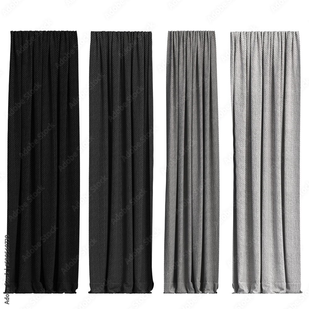 curtain isolated on a transparent background, 3D illustration, cg ...