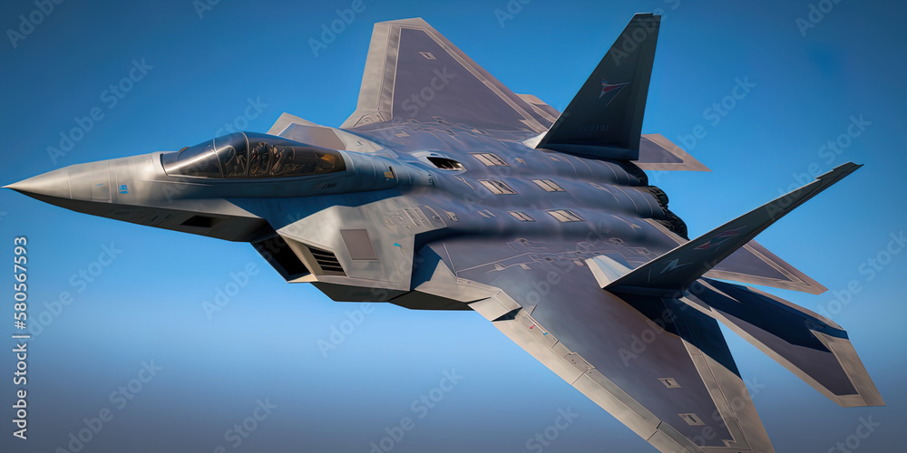 Lockheed Boeing F-22 Raptor model, full matte black tint coating ...
