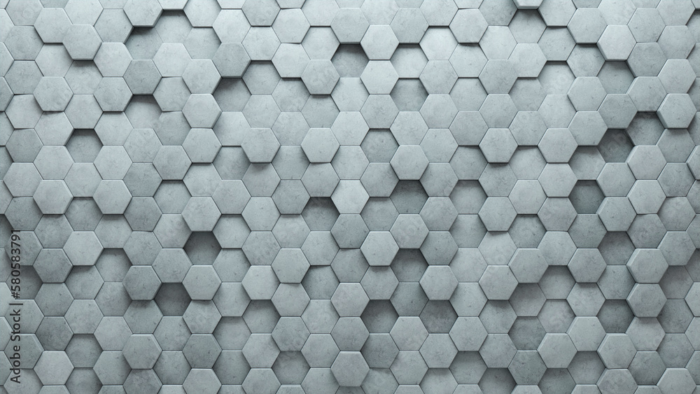 Concrete, Futuristic Wall background with tiles. Polished, tile ...