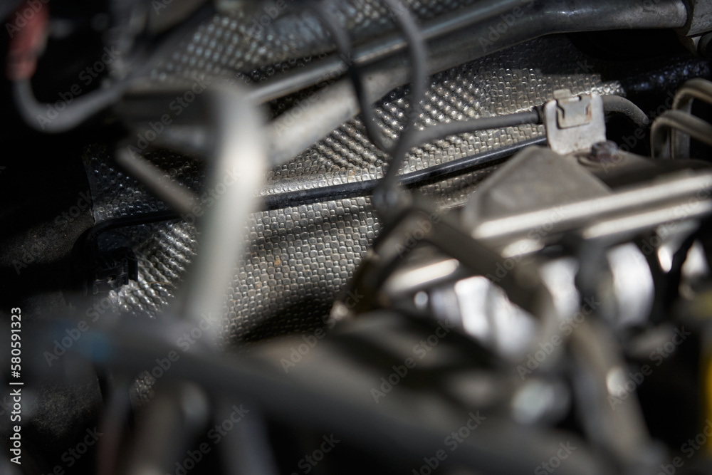 noise and heat insulation of the car engine compartment. mechanisms ...