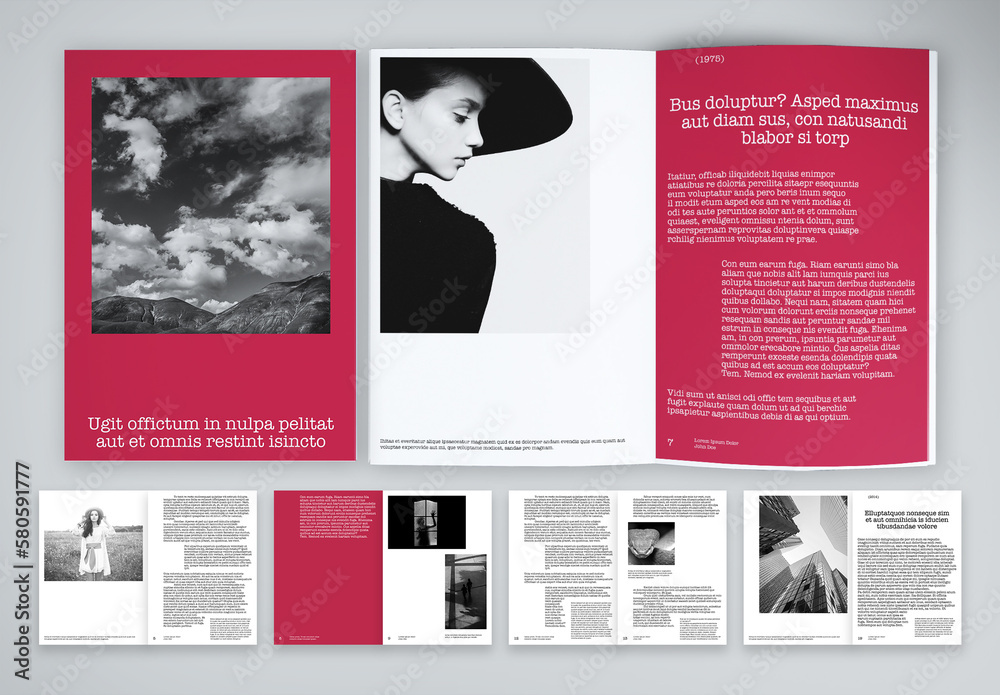 Monograph with Exhaustive Information Stock Template | Adobe Stock