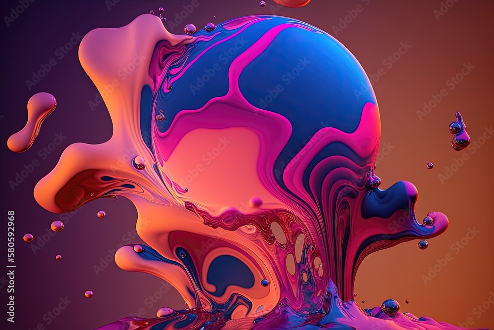 3D abstract background featuring liquid stkires and patterns. Creative ...