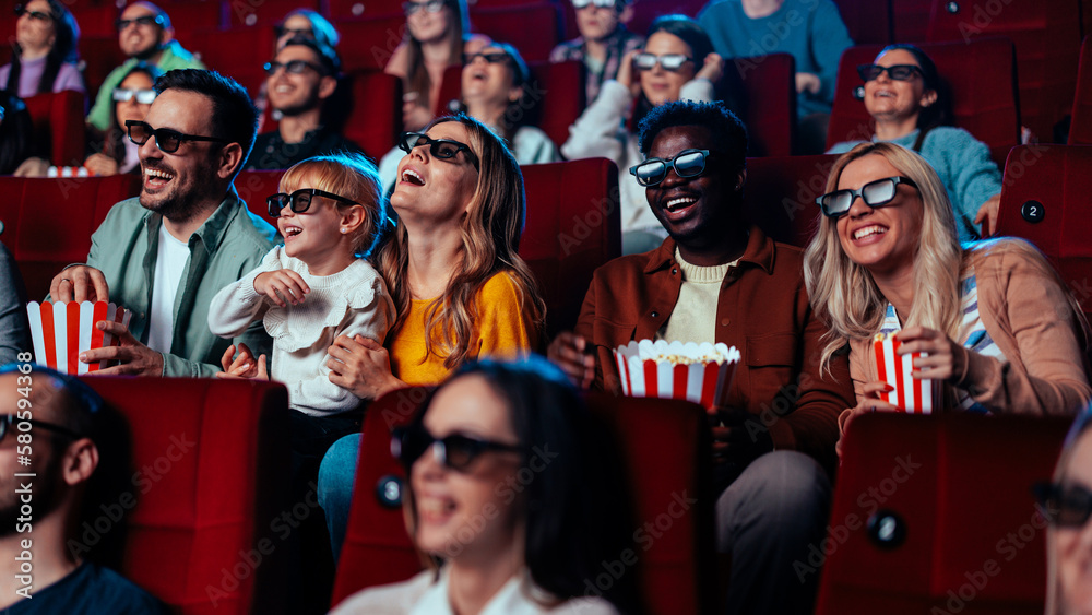 People Watching A 3d Movie