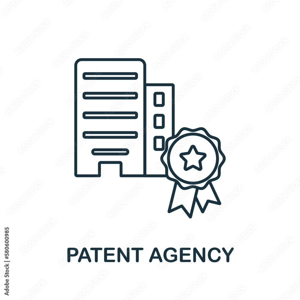 Patent Agency outline icon. Monochrome simple Patent Agency line icon ...