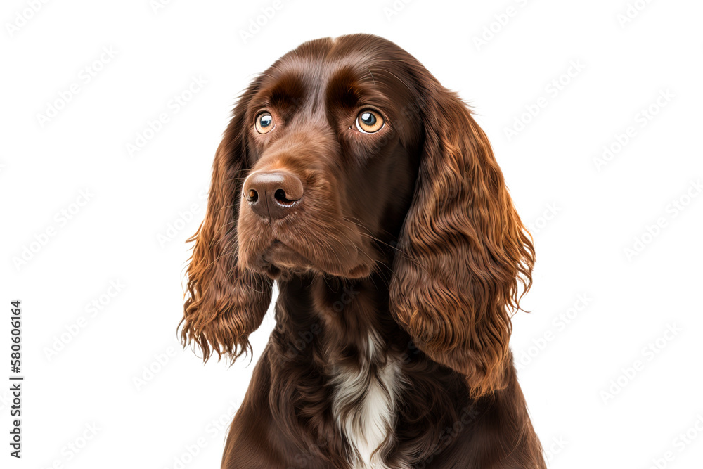 Most beautiful english cocker spaniel isolated on transparent ...