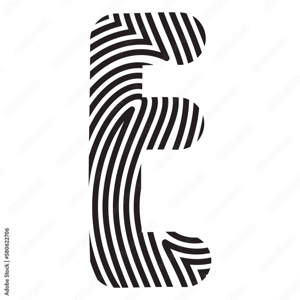 Handwritten Letter E Aesthetic Word Alphabet Fingerprint Cute Abstract ...