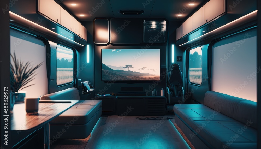 Future of Road Trips with an Autonomous Tesla Semi RV Futuristic ...