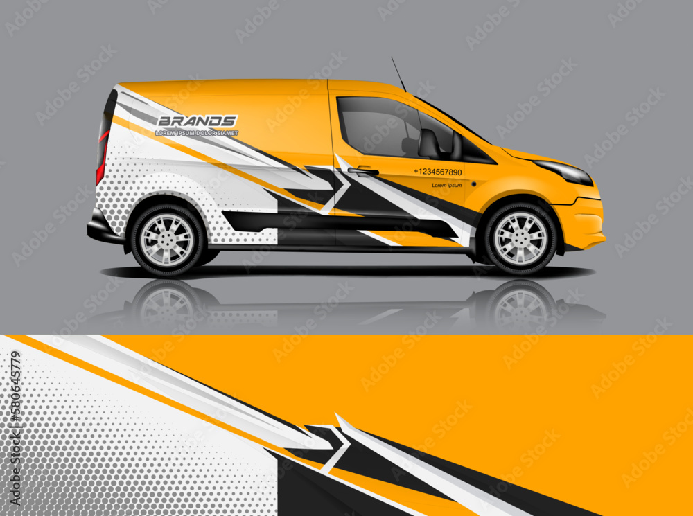 Grafika wektorowa Stock: Car decal design vector. Graphic abstract ...