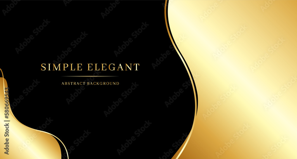 Abstract gold background, gold banner template. Vector Eps10 Stock ...