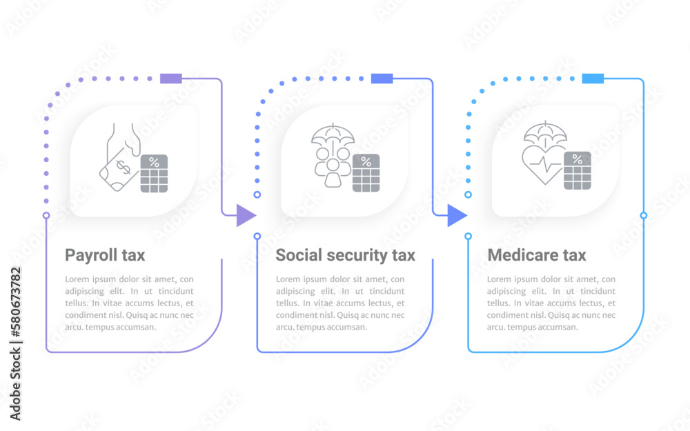 Personal income tax types infographic chart design template. Taxable ...
