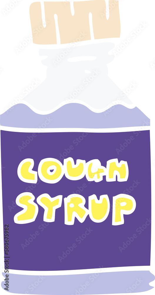 cartoon doodle cough syrup Stock Illustration | Adobe Stock