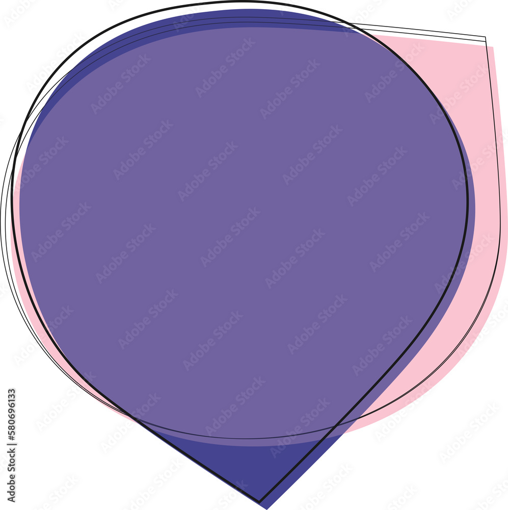 Bubble banner, isolated on transparent background, PNG illustration ...