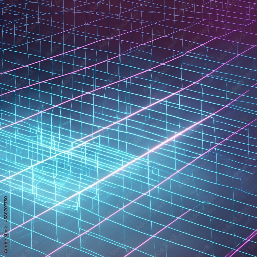 abstract technology blue background with growing lines. Abstract ...