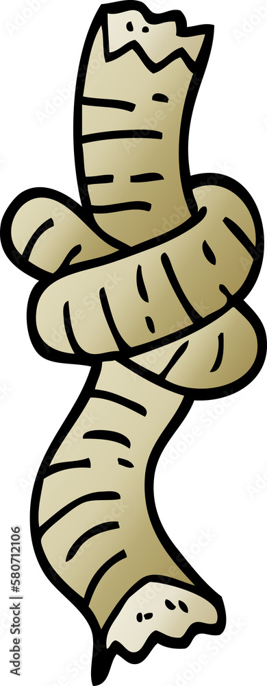 vector gradient illustration cartoon tied rope Stock Illustration ...