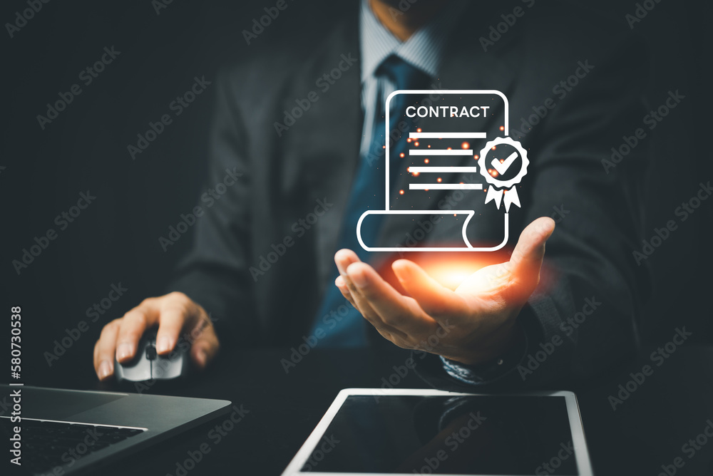 concept virtual contract document interface for the legal and financial ...