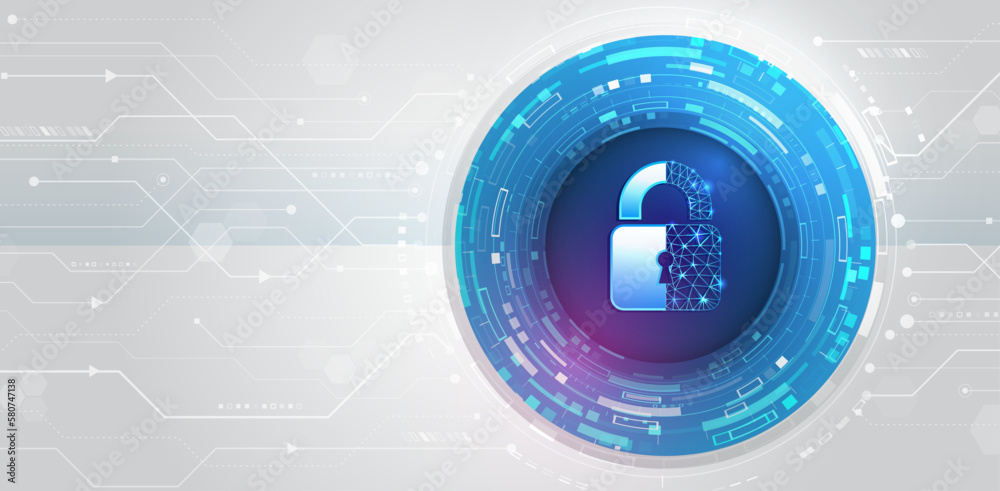 Vector illustration of data security services. Data protection, privacy ...