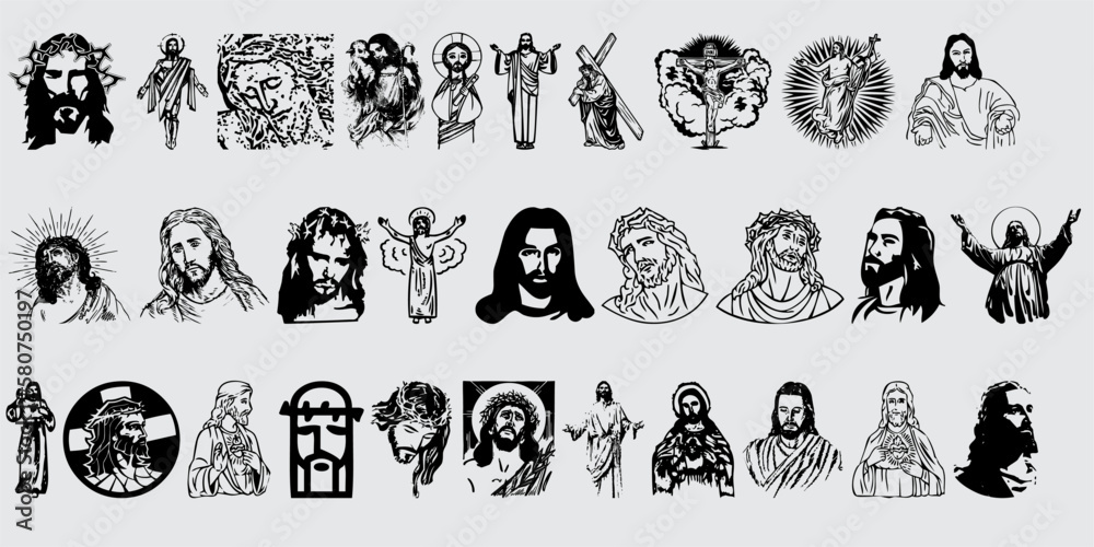 jesus christ vector download Stock Vector | Adobe Stock