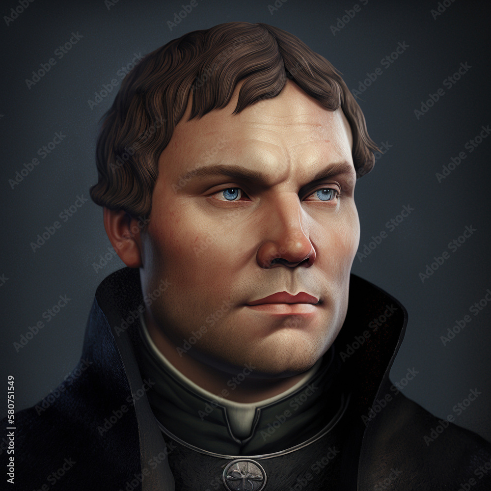 Ilustrace „Martin Luther (1483-1546) theologian founder of Protestant ...