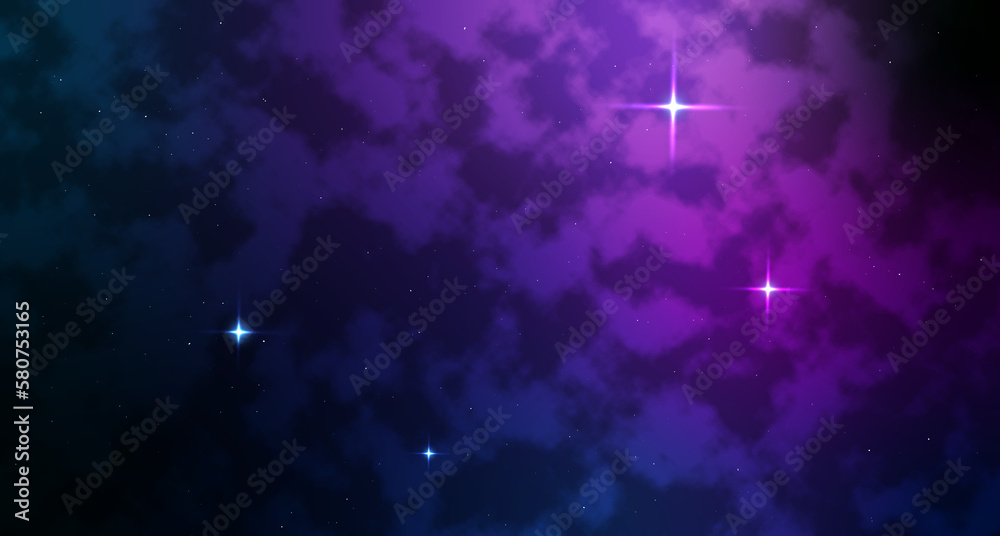 Space texture background with shining stars.Infinite universe and ...