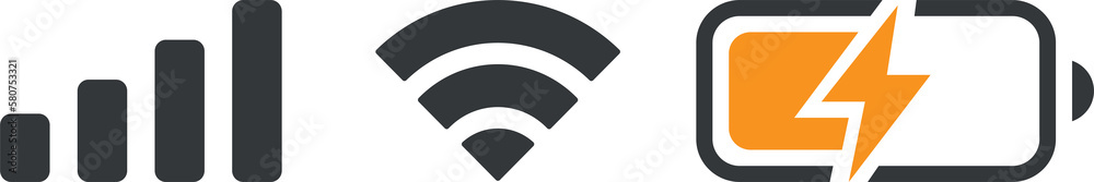 5g Bar Icon Status Bar Symbol Modern Simple For Website Design Mobile App Ui Stock