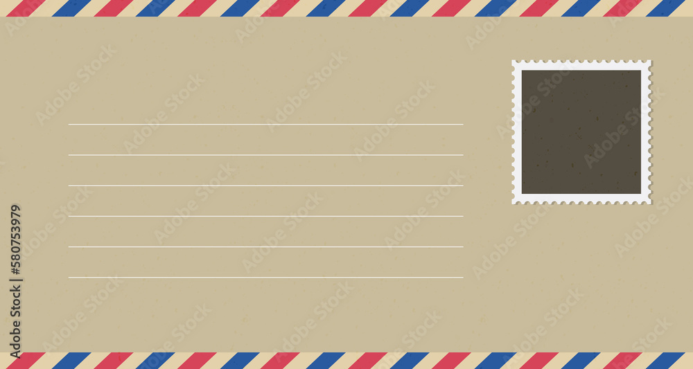 Postage stamp template. Set of blank stamp. paper tag symbol for ...