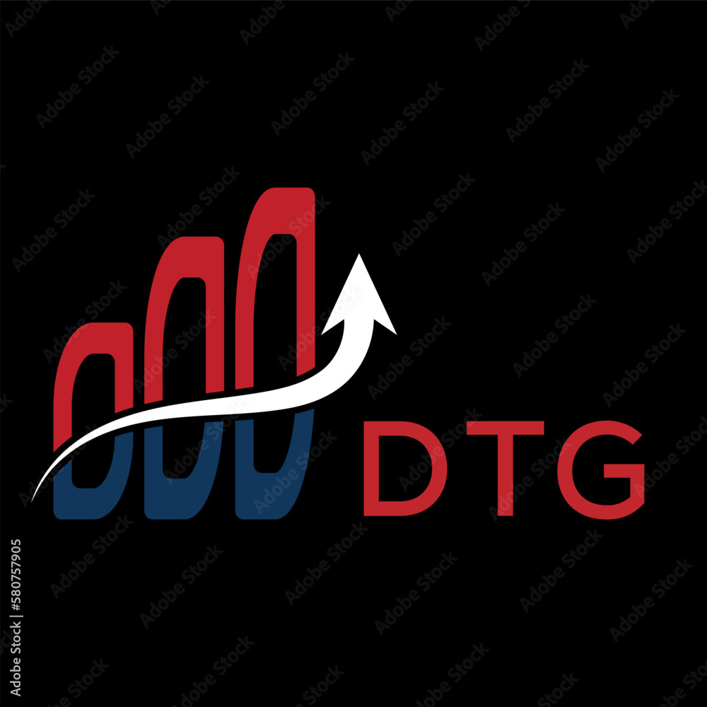 Vetor de DTG letter logo.DTG Red and Blue Shield Emblem Logo Template ...