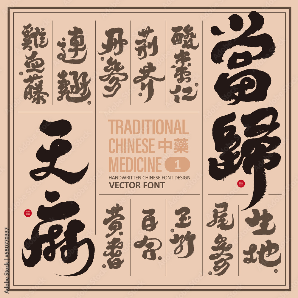 中藥，Collection of names of Chinese medicinal materials (1), traditional ...