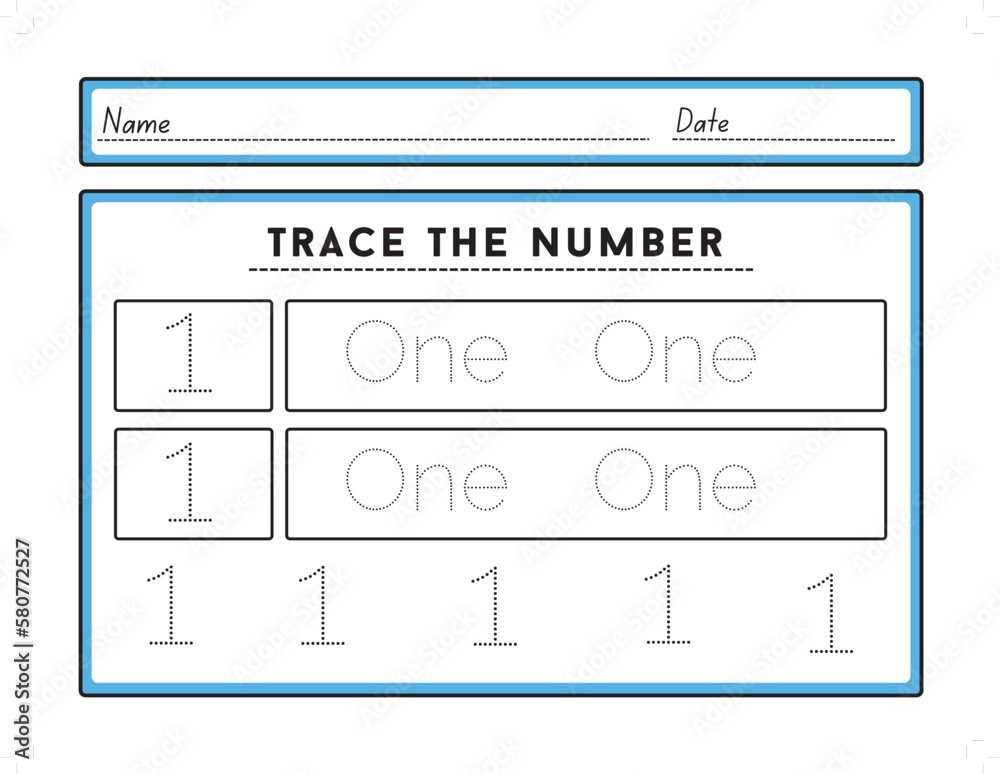 Number tracing worksheets and tracing activity book for kids The ...
