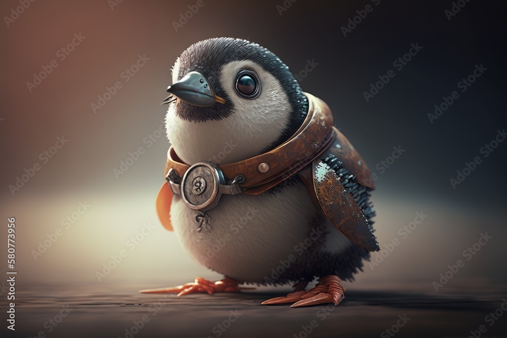 Meet the Cute Bowtie Penguin: An Insanely Detailed Vector Illustration ... Meet the Cute Bowtie Penguin: An Insanely Detailed Vector Illustration ...