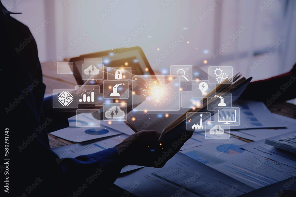 Foto de Digital transformation technology strategy, digitization and ...