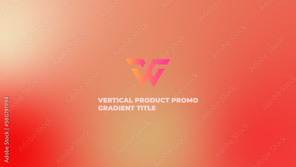 Vertical Product Promo Gradient Title Stock Template | Adobe Stock