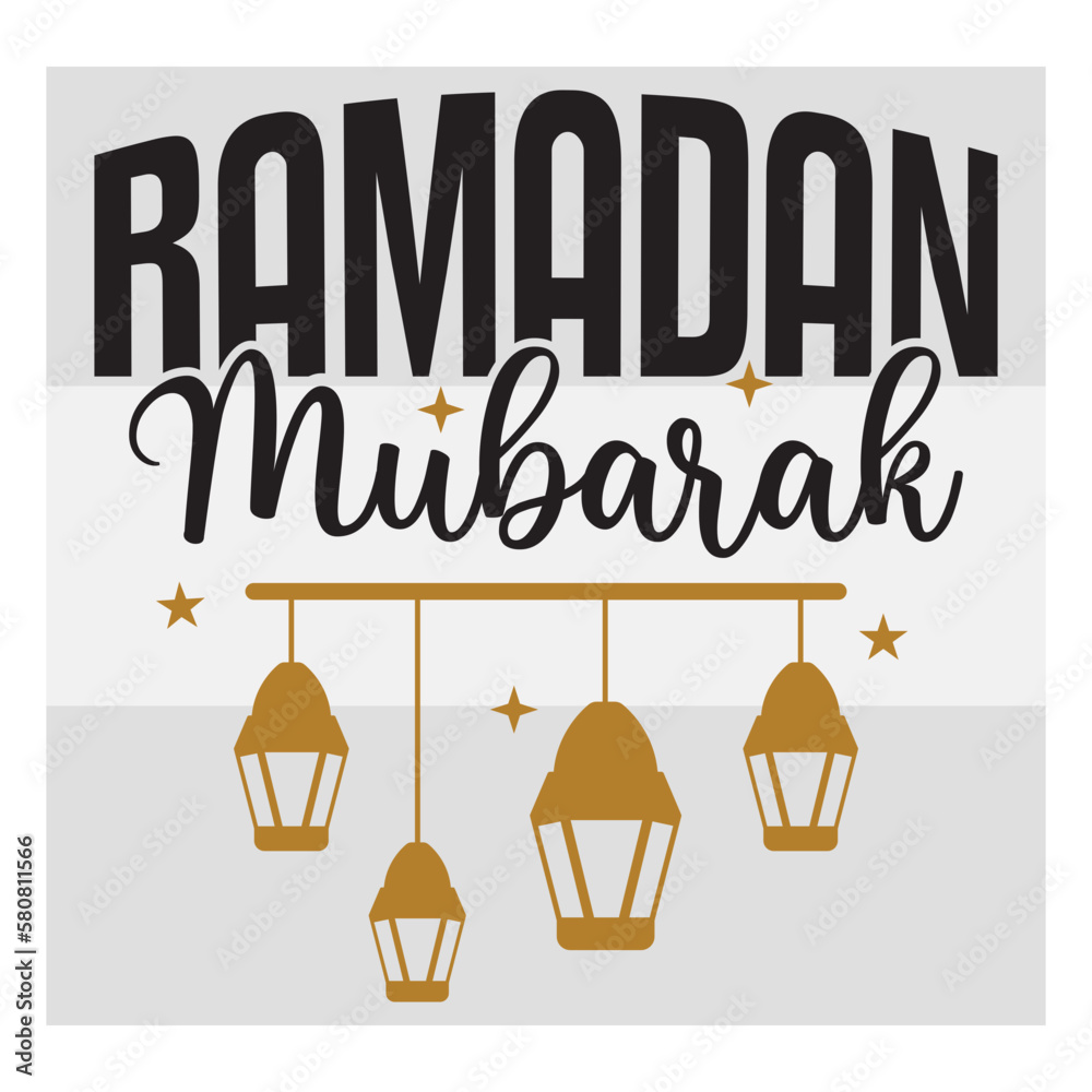 Ramadan Mubarak SVG, Ramadan svg, Ramadan Kareem, Masjid Mubarak Svg ...